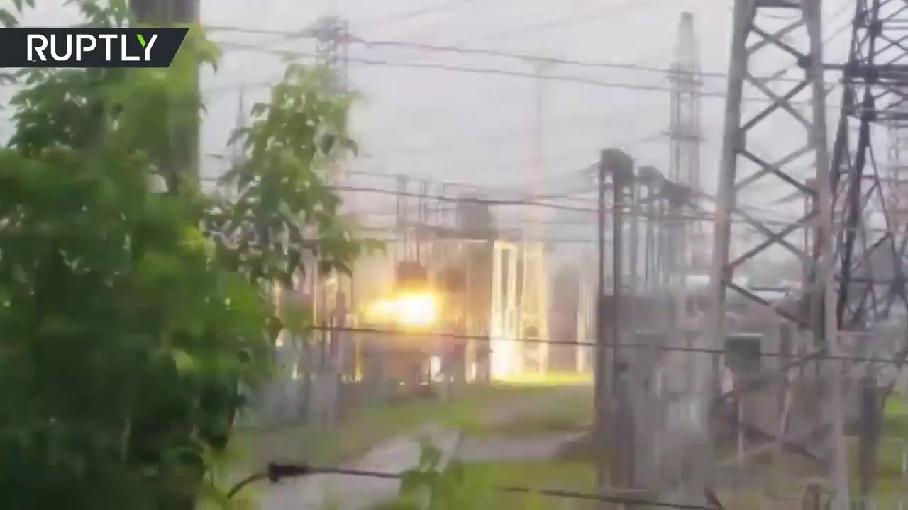 Video Captures Moment Massive Explosion Occurs At Russian Power Plant