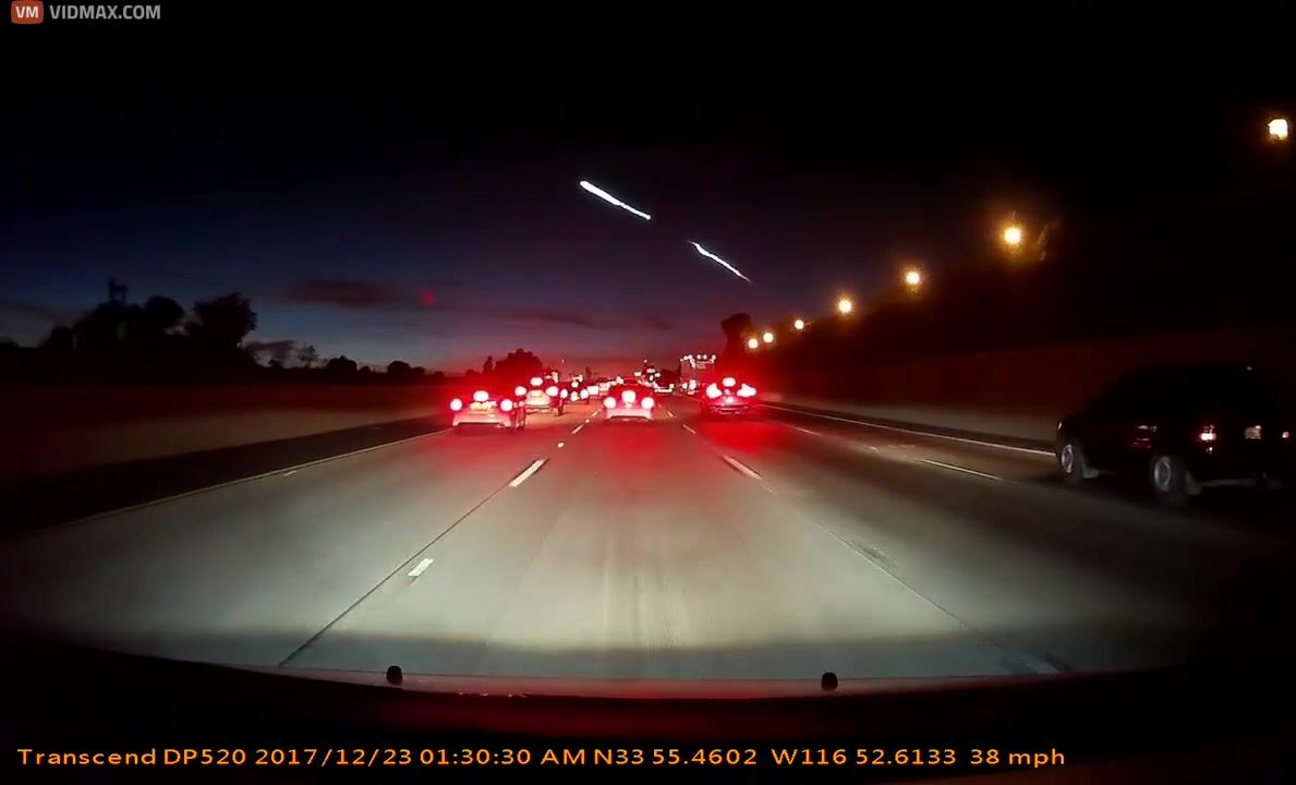 Watch Car Accident During Space X Rocket Explosion