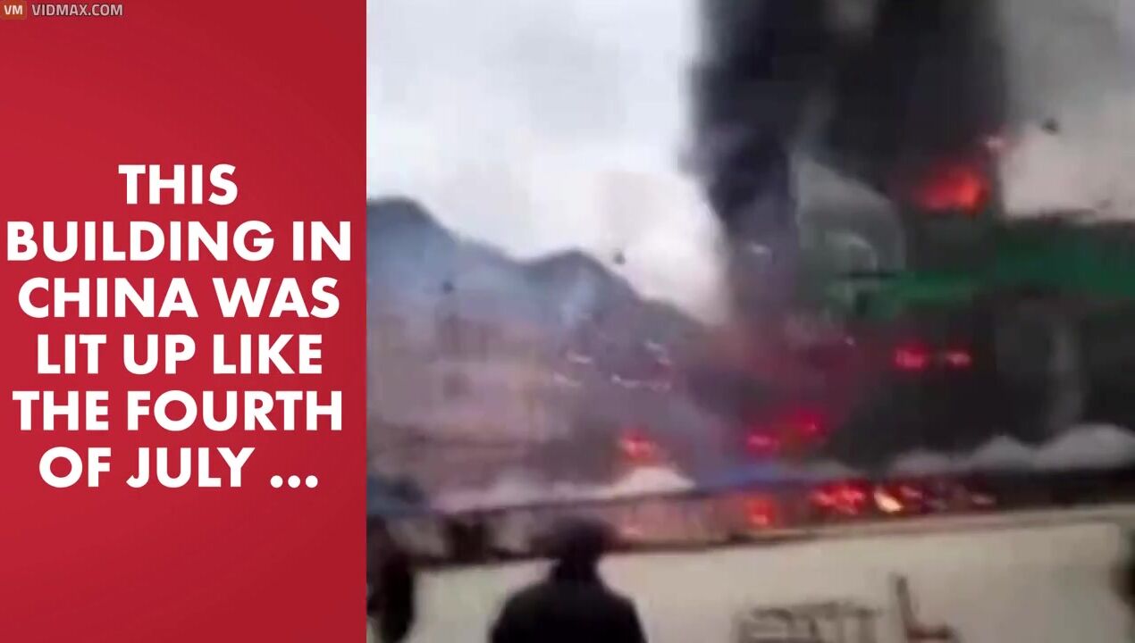 Fireworks Exploded, Turning The Building Into A Giant Inferno