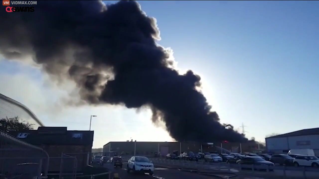Fire Breaks Out At Tottenham Hotspur Warehouse